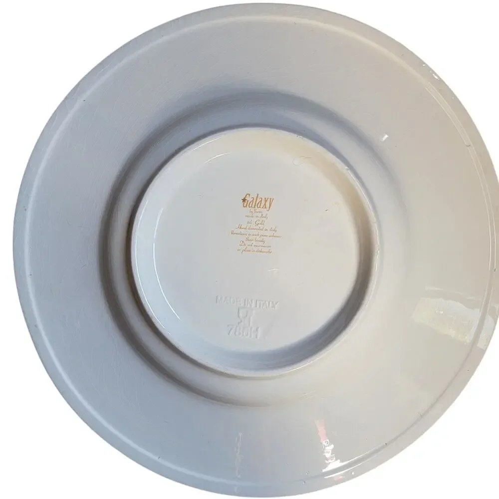 Dining | Faberg Limoges 16 Porcelain Platter Galaxy Blue Stars With 18k ...